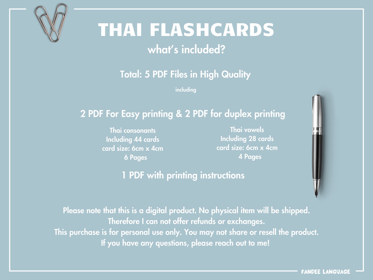 Thai Alphabet Flashcards Bundle (consonants and Vowels) DIGITAL ...