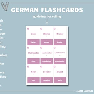 German Flashcards | 320 Flashcards for German Beginners | DIGITAL ...