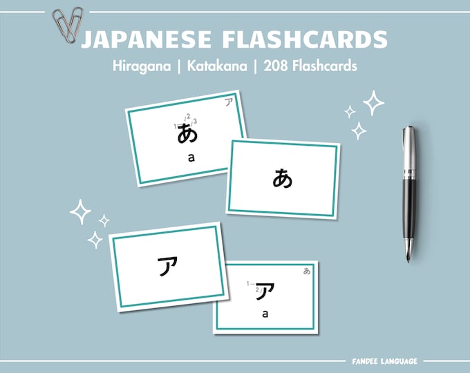 Japanese Alphabet Hiragana Bundle Worksheets & Flashcards | digital ...