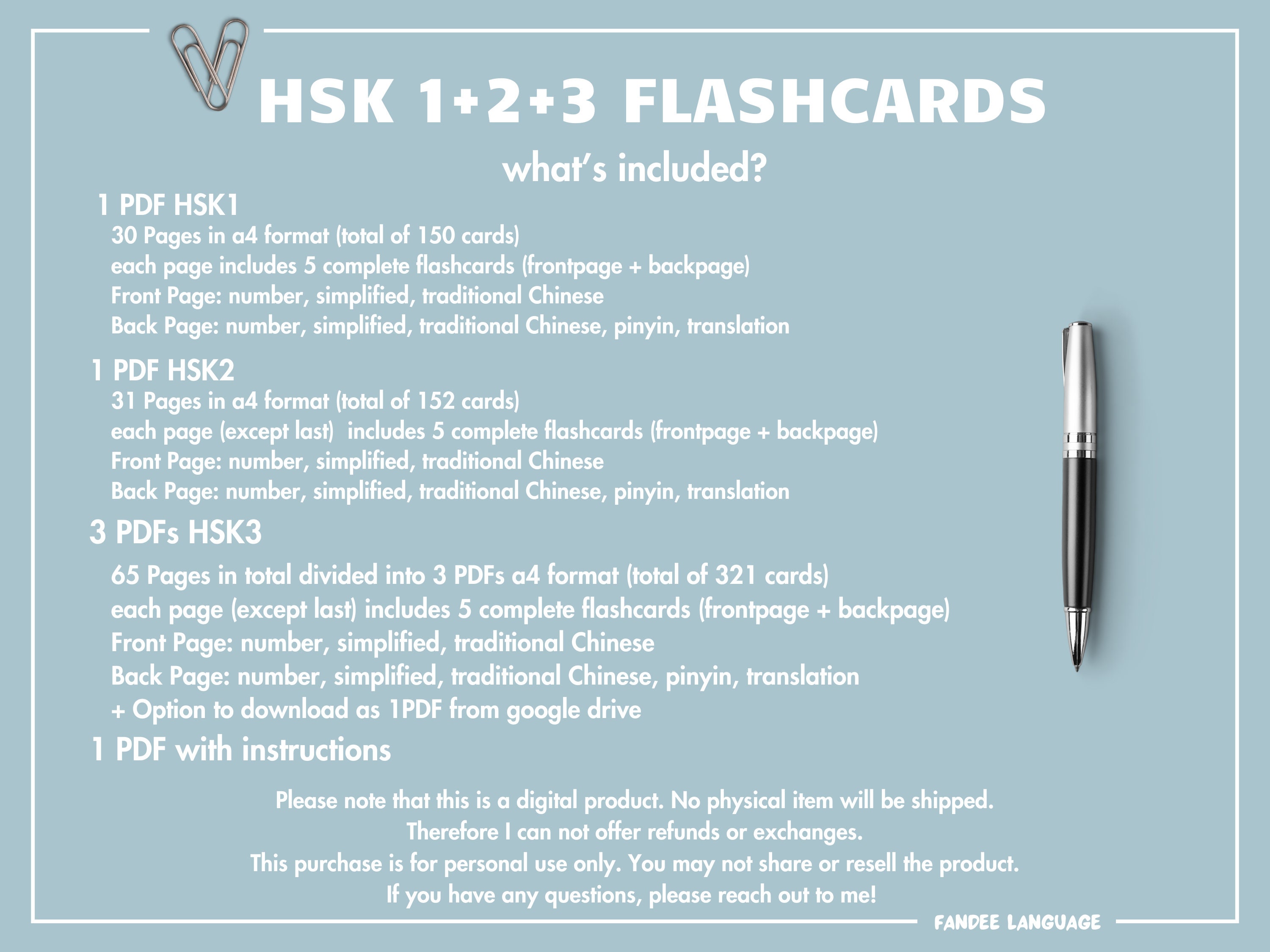 HSK1 + HSK2 + HSK3 Flashcards | 600+ Flashcards (HSK 2.0) Flashcards ...