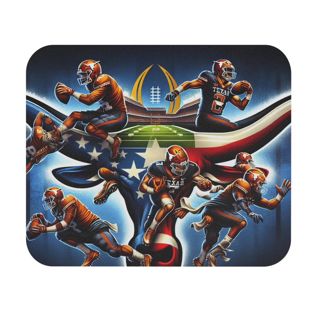 Texas Longhorn Football Mouse Pad College Sports Desk Mat for Office ...
