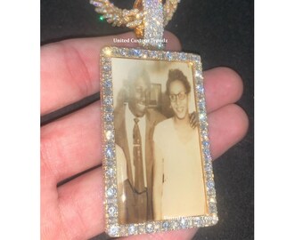 White Gold Memory Pendant - Etsy