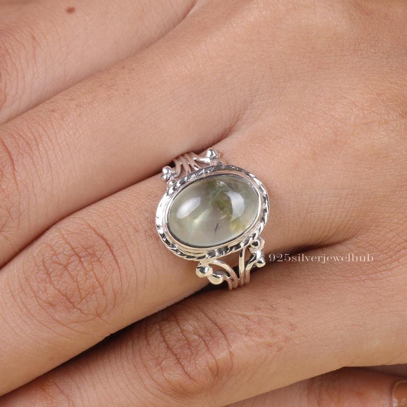 Prehnite Ring - Etsy