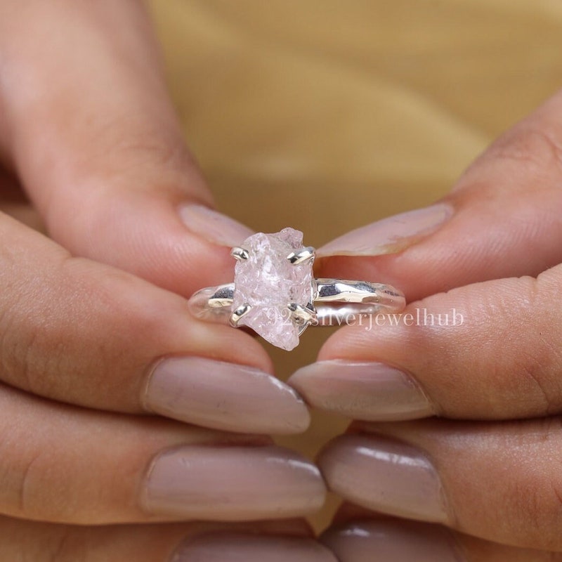 Rose Quartz Ring - Etsy