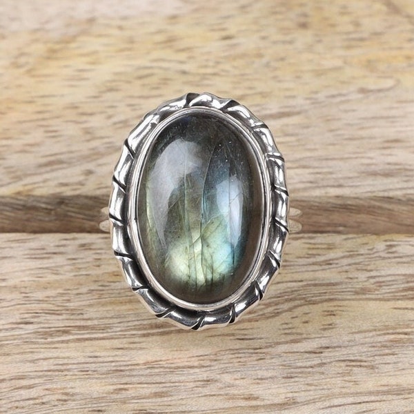Labradorite Ring - Etsy
