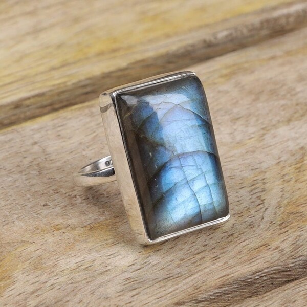 Labradorite Ring - Etsy