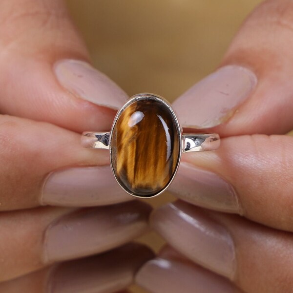Tiger Eye Ring - Etsy