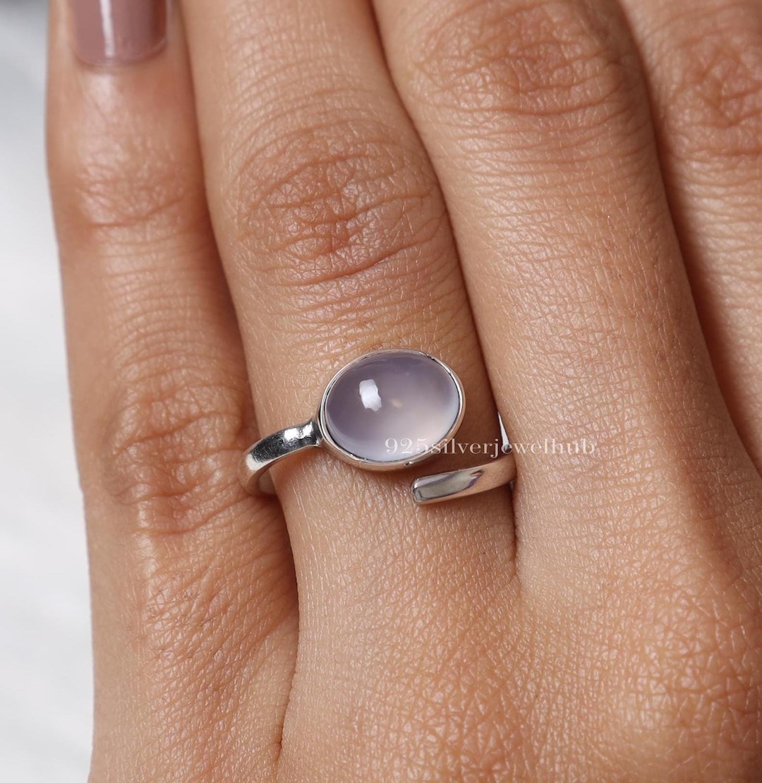 Natural Chalcedony Ring, 925 Sterling Silver Ring, Handmade Ring, Boho ...