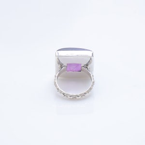 Amethyst Ring, 925 Sterling Silver Ring, Square Shape Ring, Handmade ...