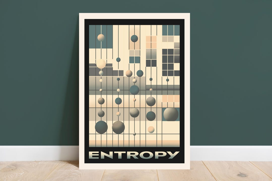 Entropy Minimalist Download Modern Midcentury Physics Science ...
