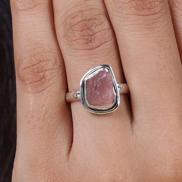 Rough Gemstone Ring - Etsy