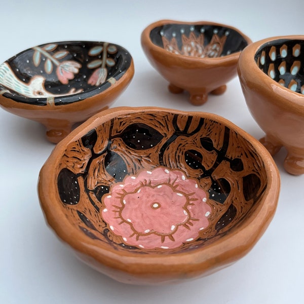 Sgraffito Bowl - Etsy