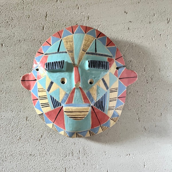 Ceramic Wall Mask - Etsy