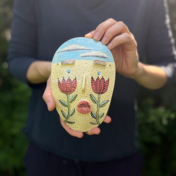 Ceramic Mask - Etsy
