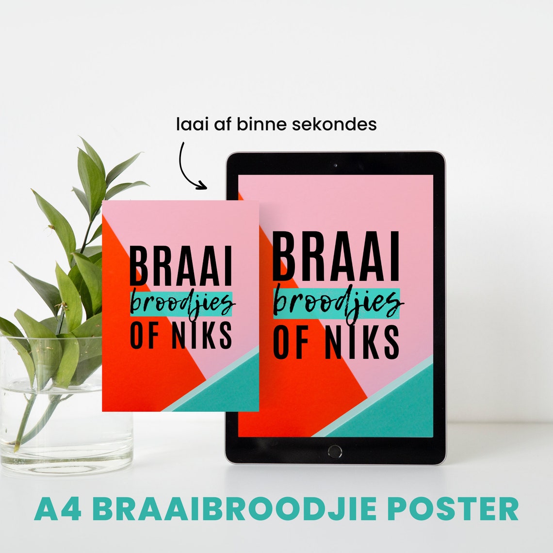 Afrikaans Poster for Braaiers, Braaibroodjies, Funny Print, A4 Braai ...
