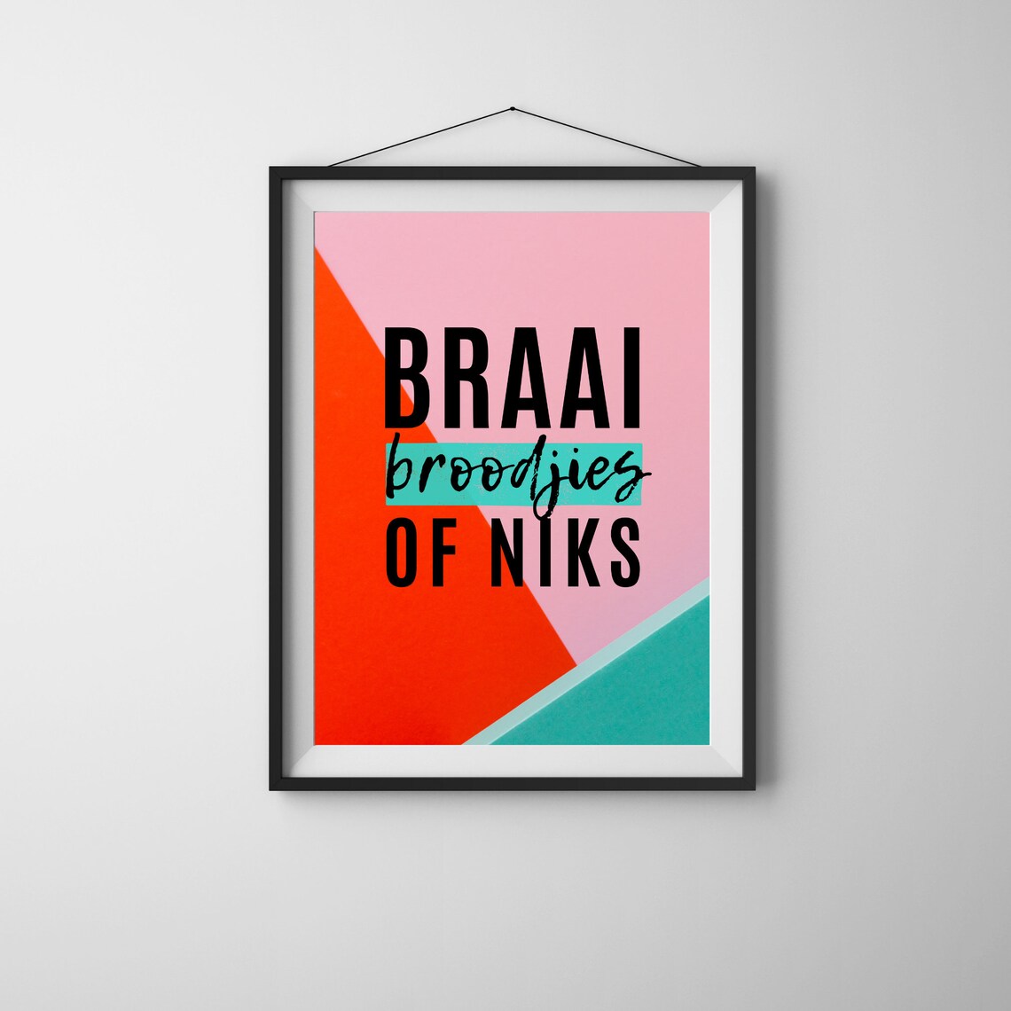 Afrikaans Poster for Braaiers, Braaibroodjies, Funny Print, A4 Braai ...