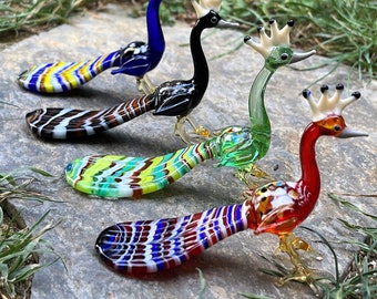 Murano Glass Peacock - Etsy