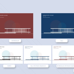Minimalist Architecture Farnsworth House Poster by Mies Van Der Rohe ...