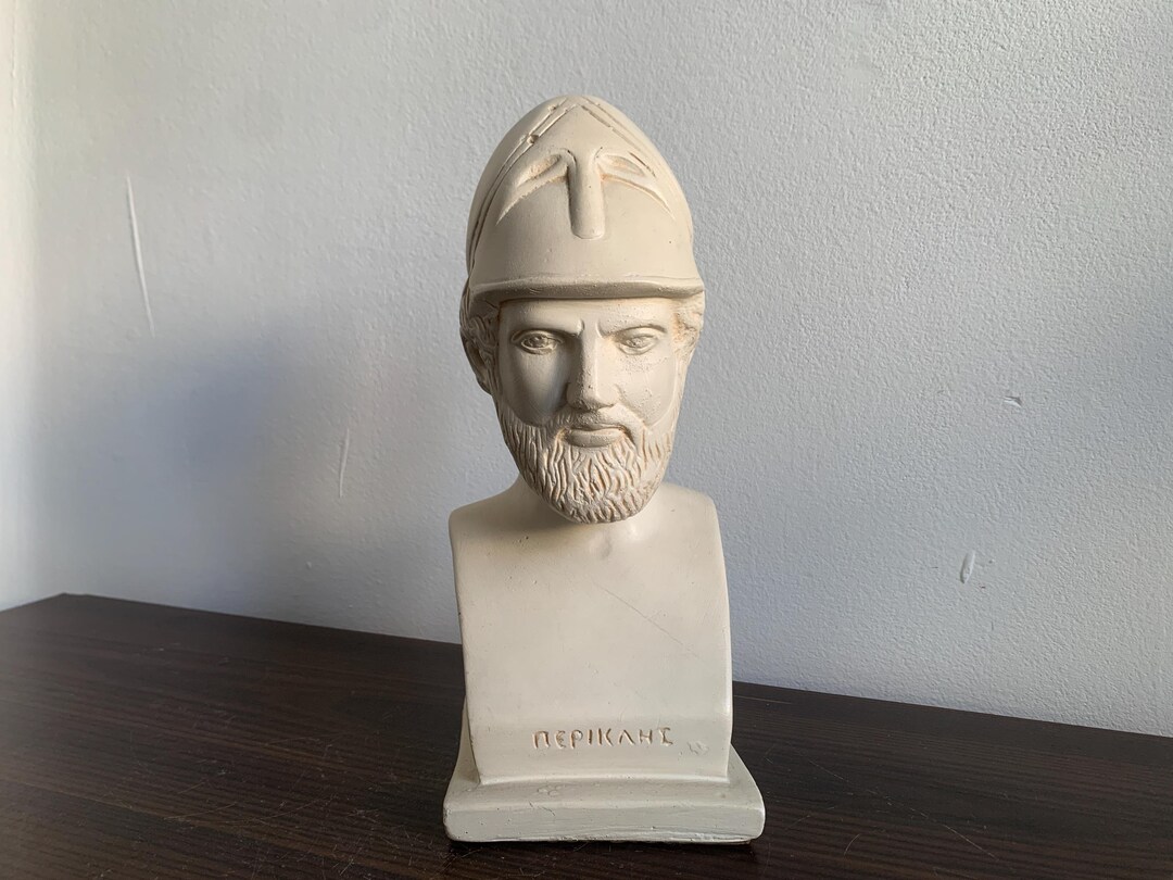 Pericles Head Bust Statue Figure Vintage Large - Etsy