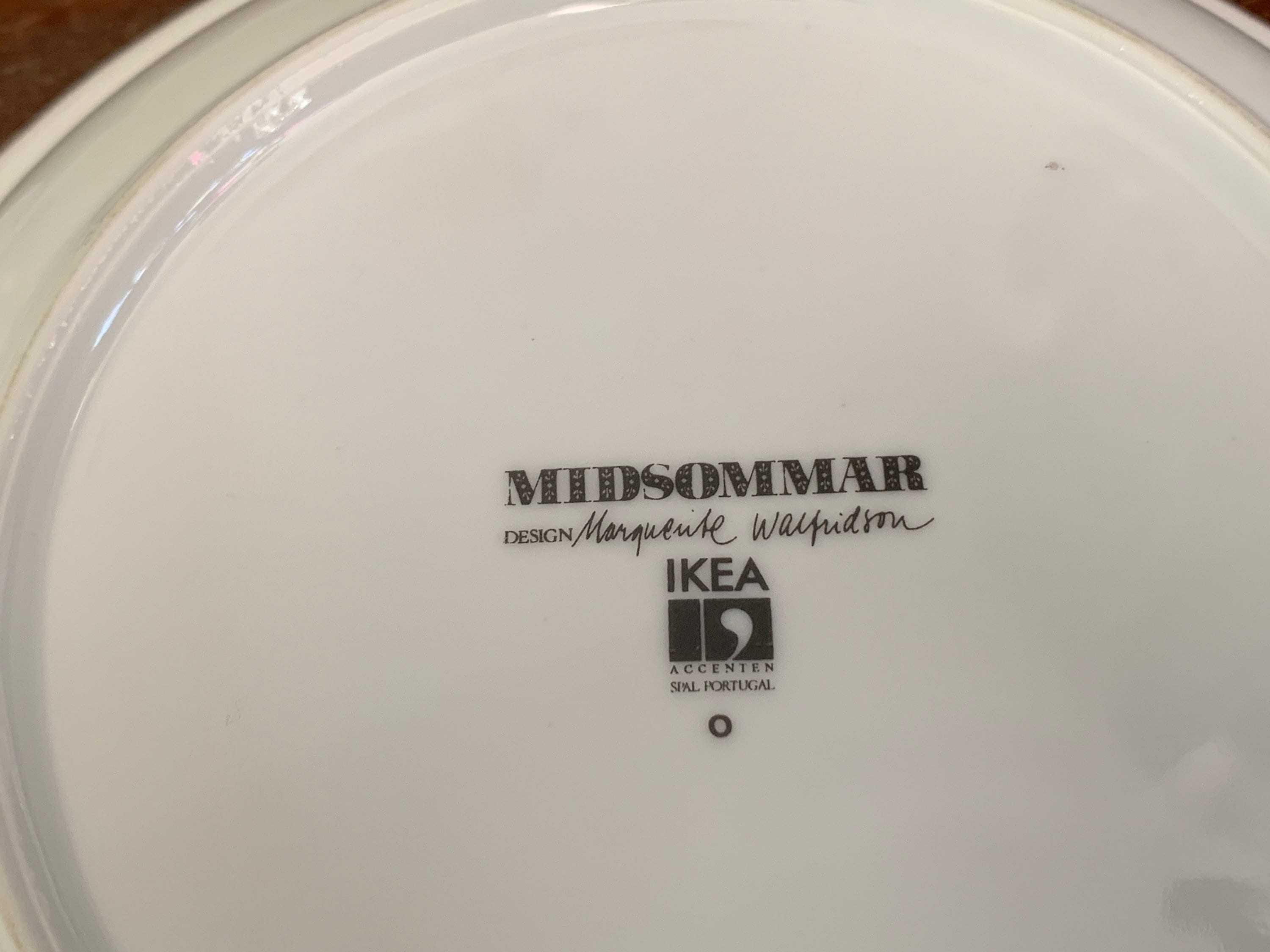 Rare 70s IKEA MIDSOMMAR Salad Plate Midsummer Marguerite Walfridson ...