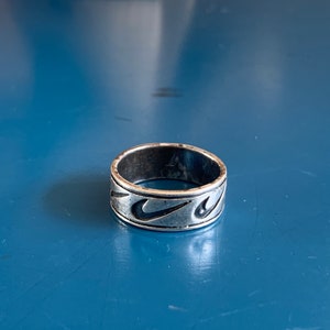 Rare Sterling Silver Nike Ring 925 Logo Vintage US 9 - Etsy