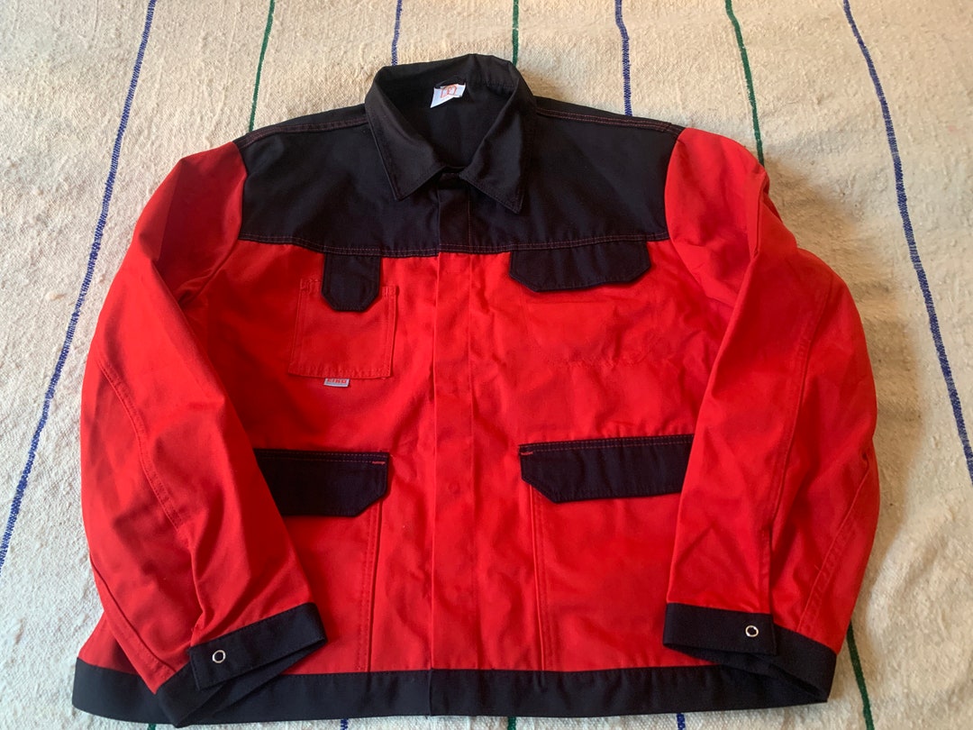 EIKO Work Jacket Coat Red X Black Vintage Men's Outdoor Winter Jacket ...