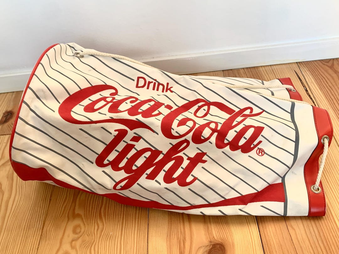 Rare 90s Coca Cola Light Coke Bag Vintage Large Red White - Etsy