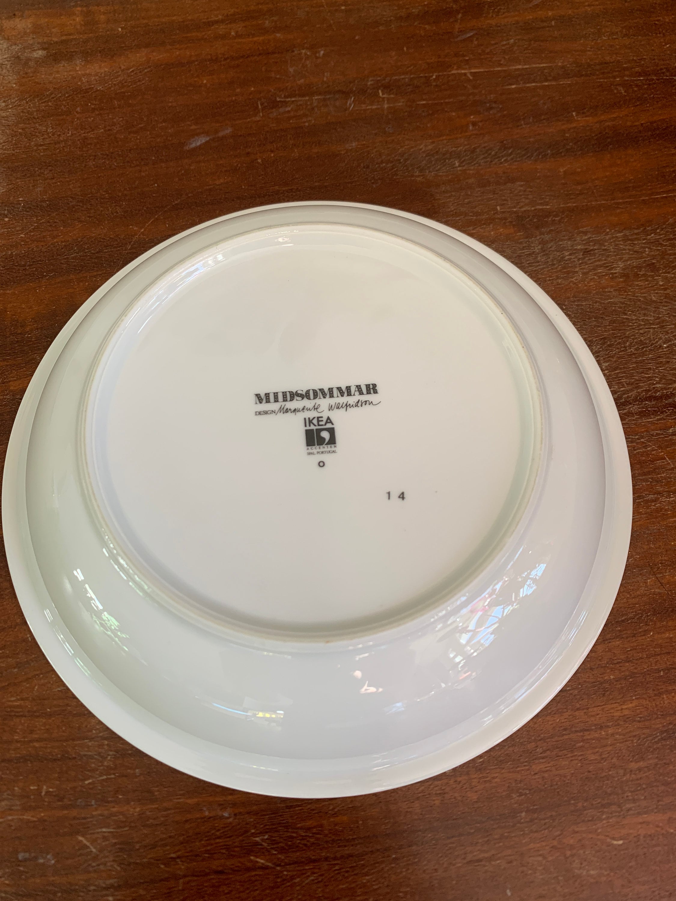 Rare 70s IKEA MIDSOMMAR Salad Plate Midsummer Marguerite Walfridson ...