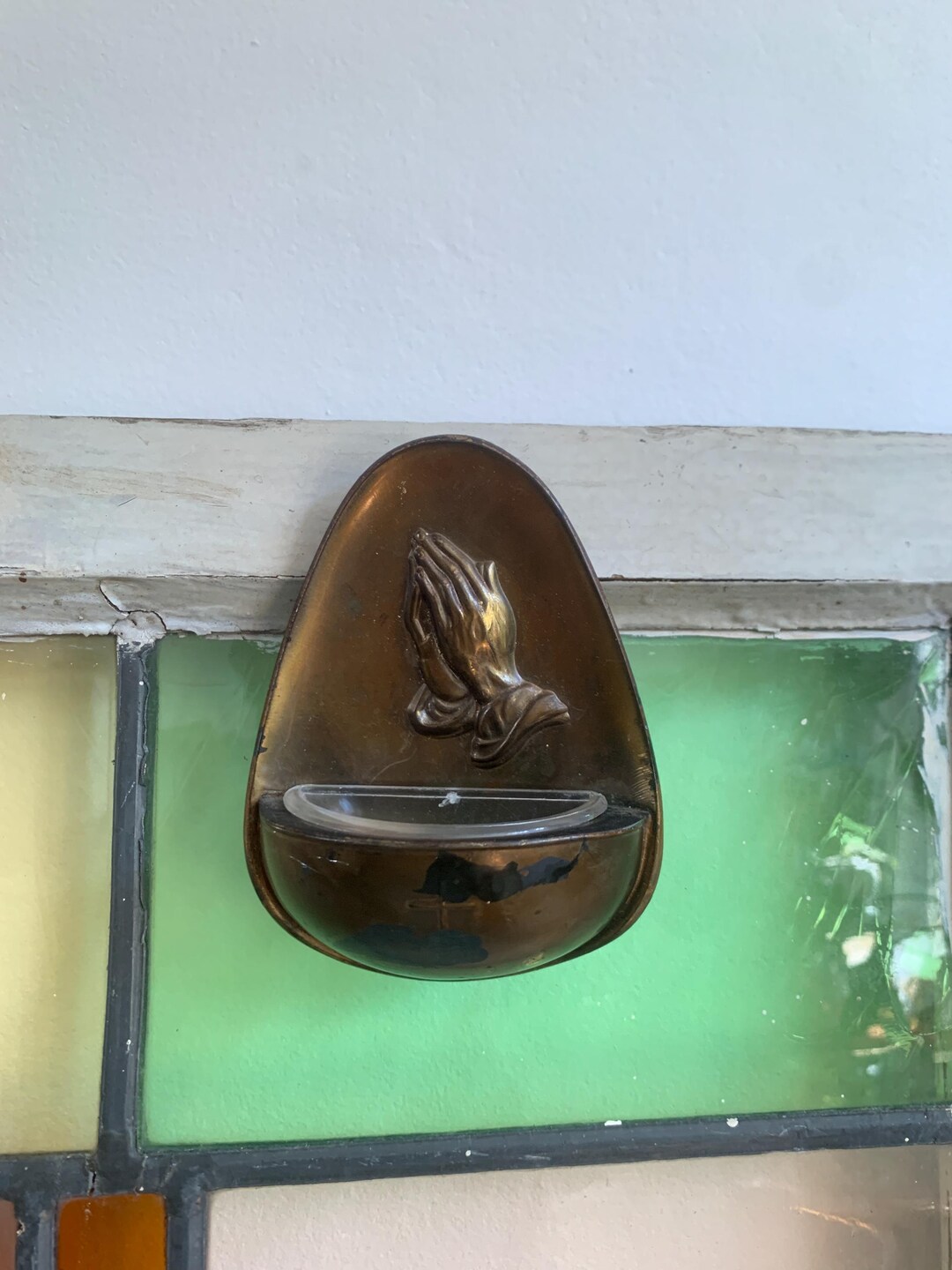 50s Praying Hand Holy Water Font Made in Germany Antique - Etsy