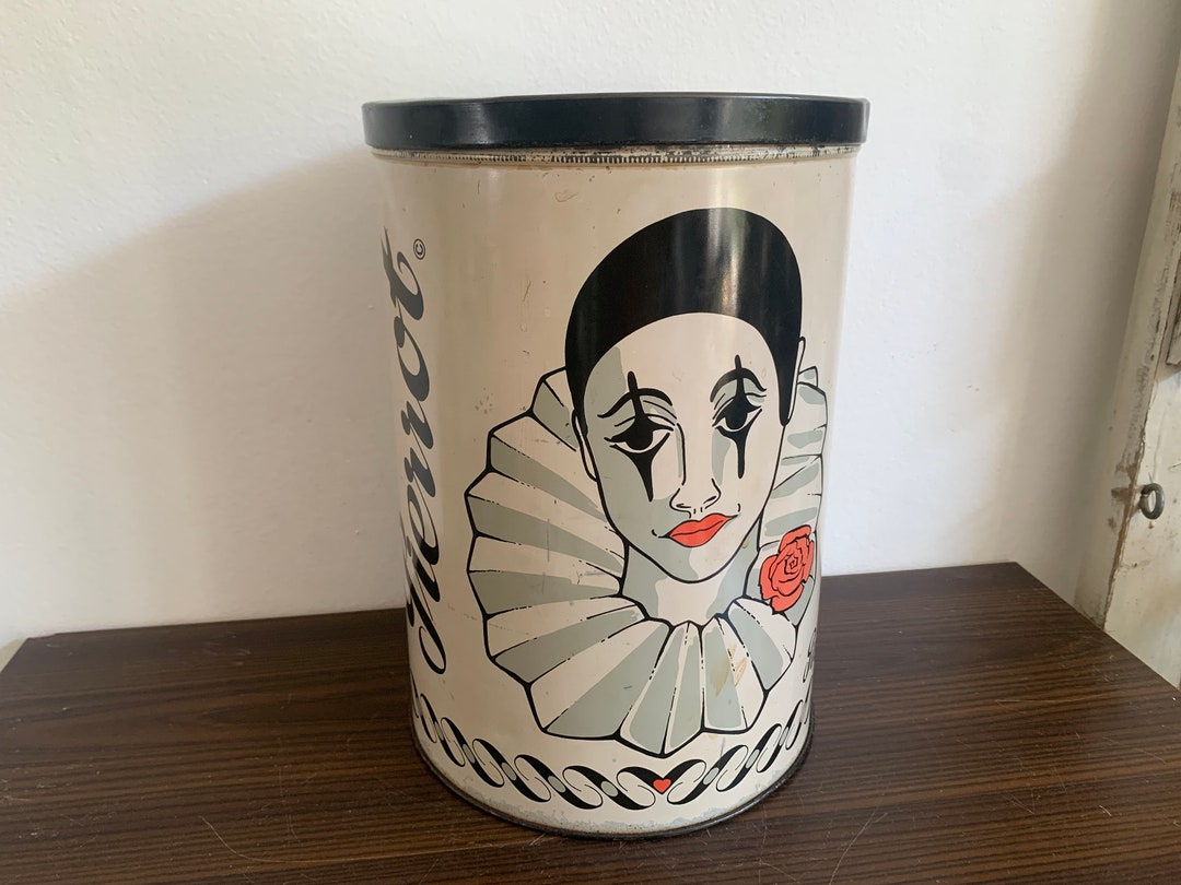 Pierrot Tin Box Large Art Design Holland Vintage Clown - Etsy