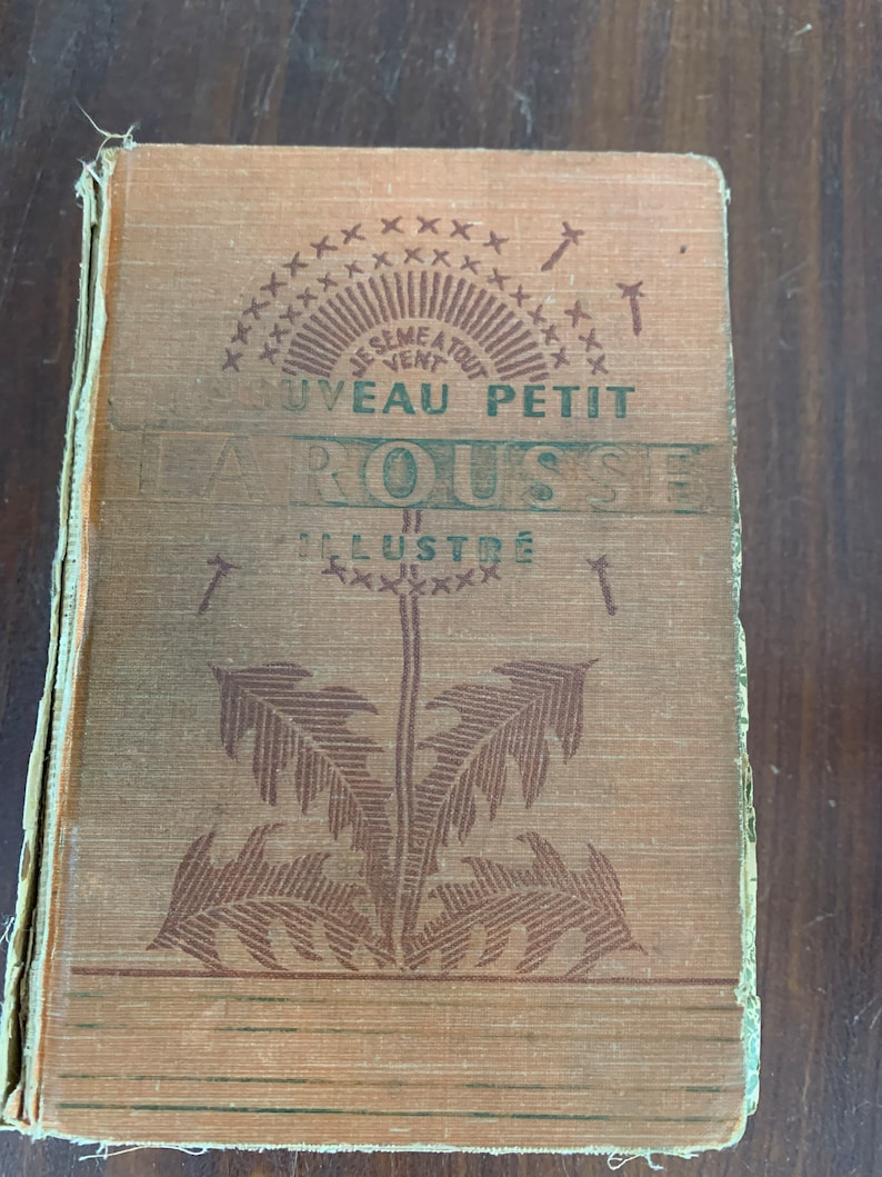 Nouveau Petit LAROUSSE Illustre 1940 French Antique Book Dictionary ...