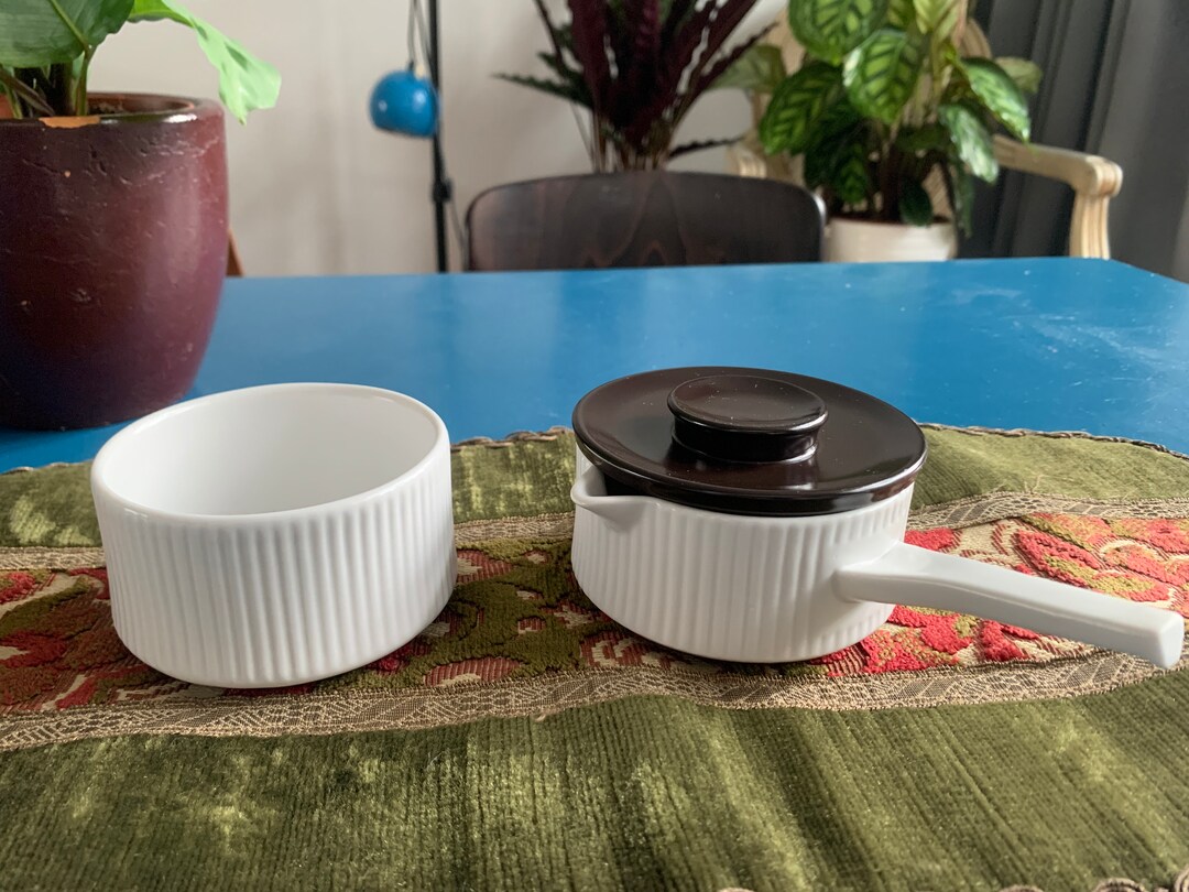 70s Set of 2 Thomas Germany Flammfest Ceramic Vintage Sauce Pot Bowl ...