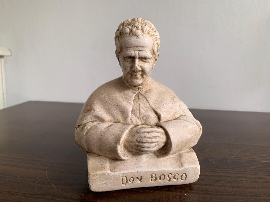 Don Bosco Bust Figurine Statue Ceramic Vintage Interior - Etsy