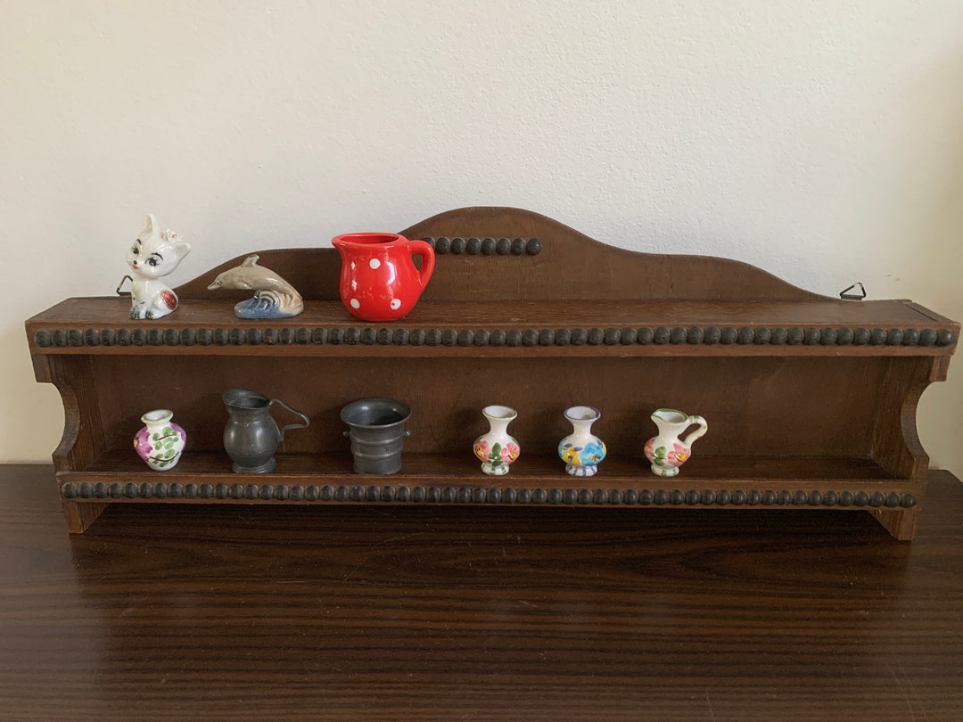 50s Wooden Display Rack Vintage Wall Hanging Studs - Etsy