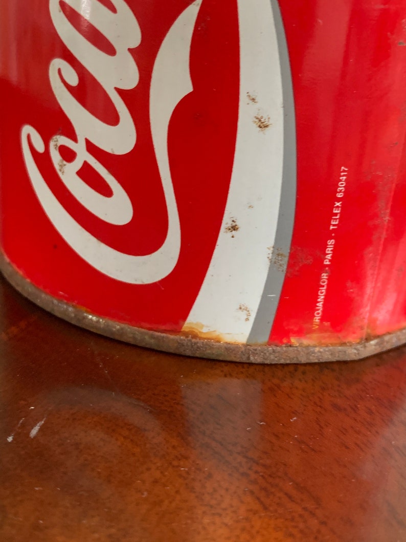 Rare 80s Coca Cola Vintage Tin Box Red White 1989 Retro - Etsy