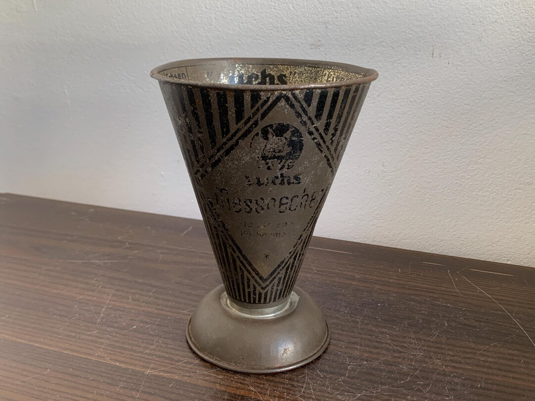 50s Luchs Messbecher Tin Measuring Beaker Cup Germany Vintage - Etsy