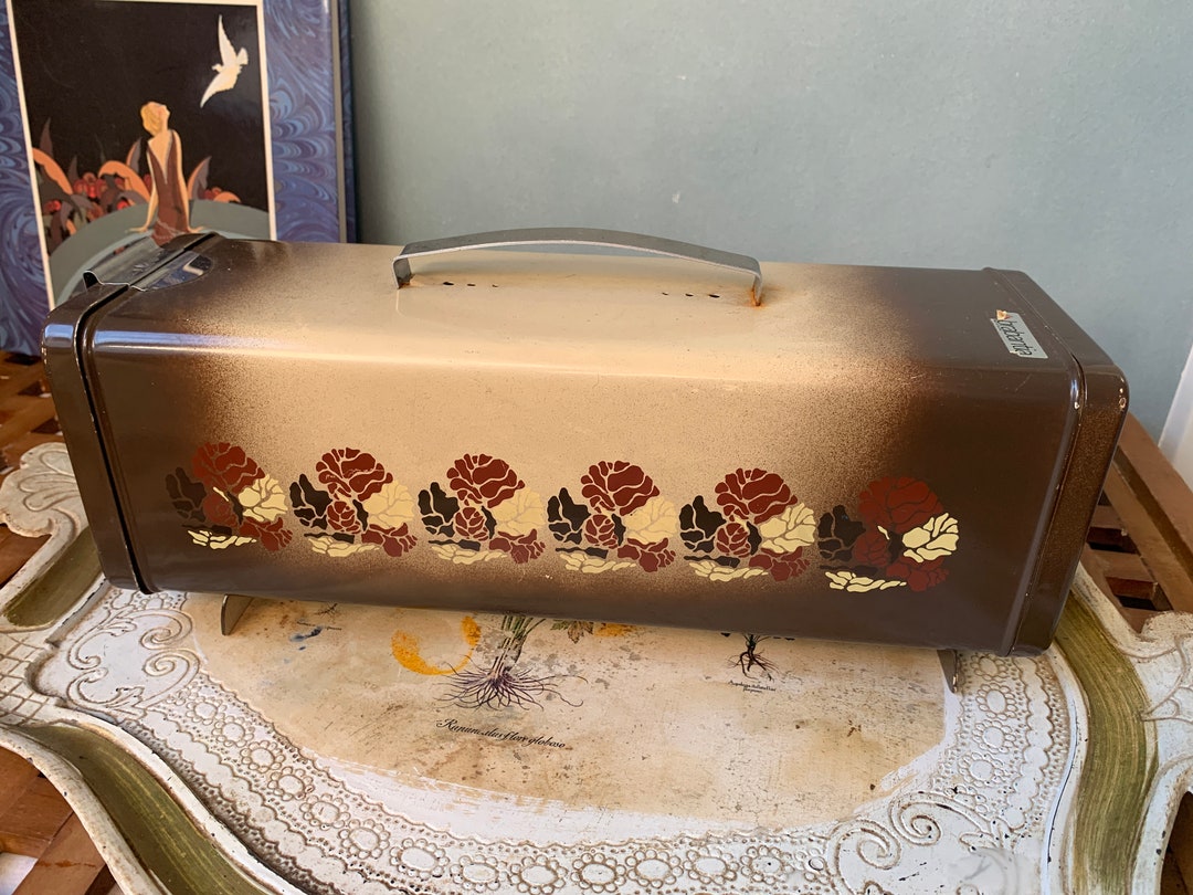 70s Brabantia Metal Tin Bread Retro Storage Box Tool Box Vintage ...