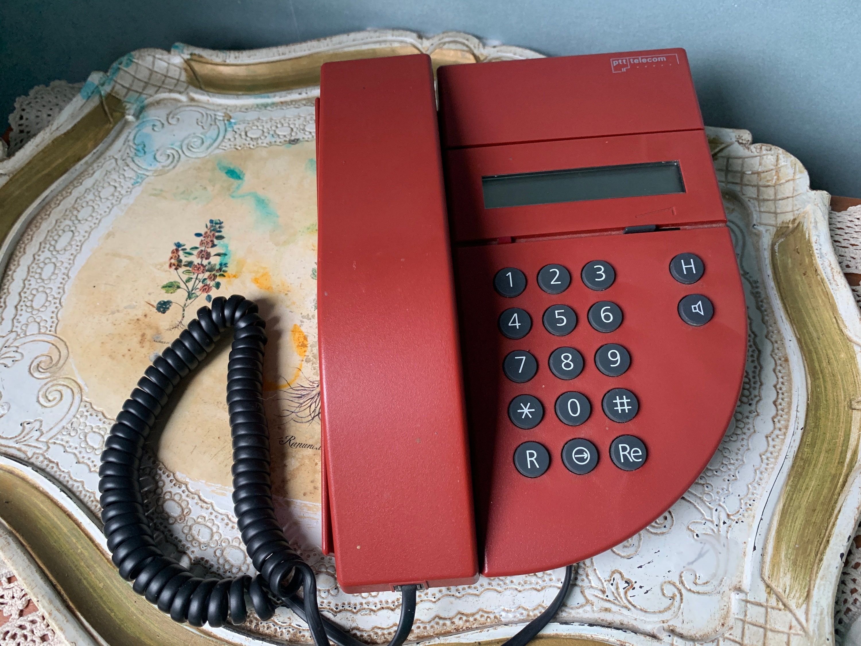 90s Retro Ptt Telecom MONZA Deluxe Interior Decor Wine Red Vintage ...