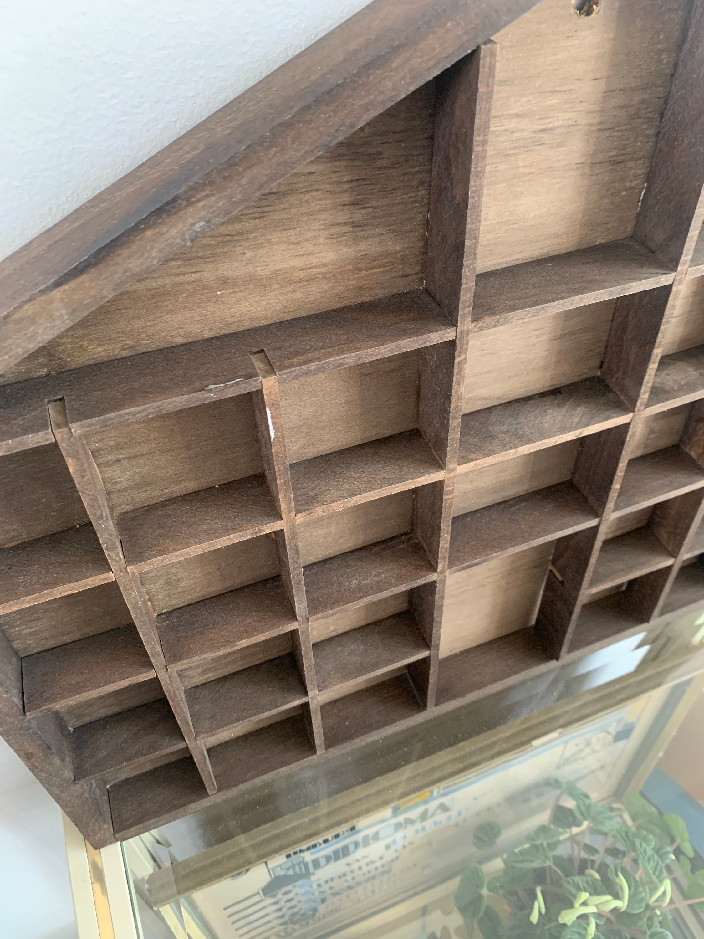 Wooden House Wall Hanging Vintage Large Figure Display No.2 - Etsy