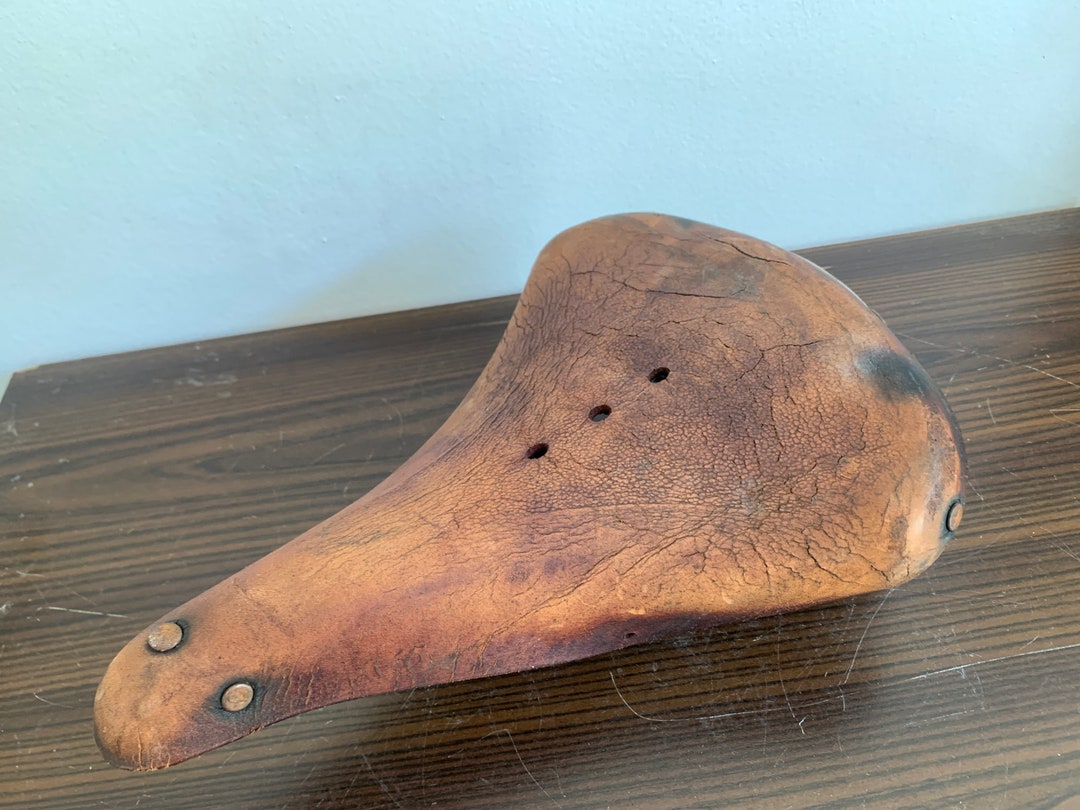 Lepper Bike Saddle Leather Vintage Brown - Etsy