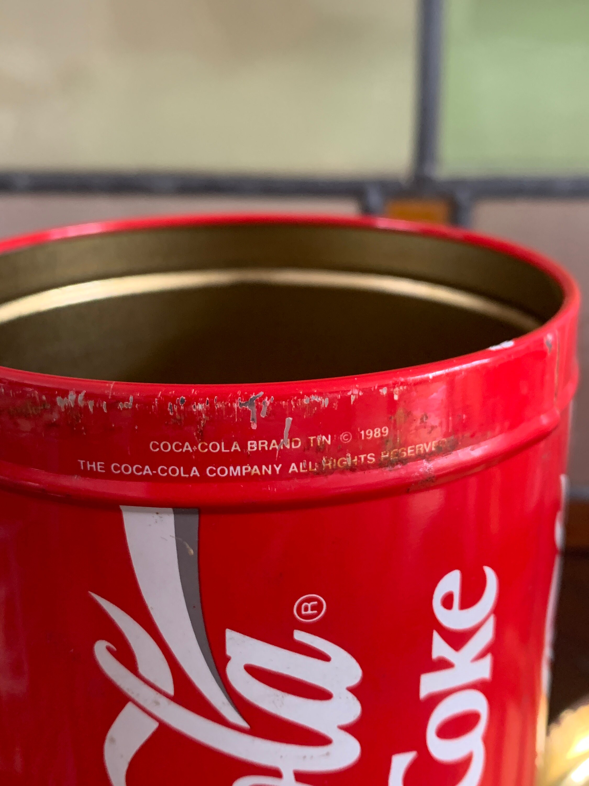 Rare 80s Coca Cola Vintage Tin Box Red White 1989 Retro - Etsy