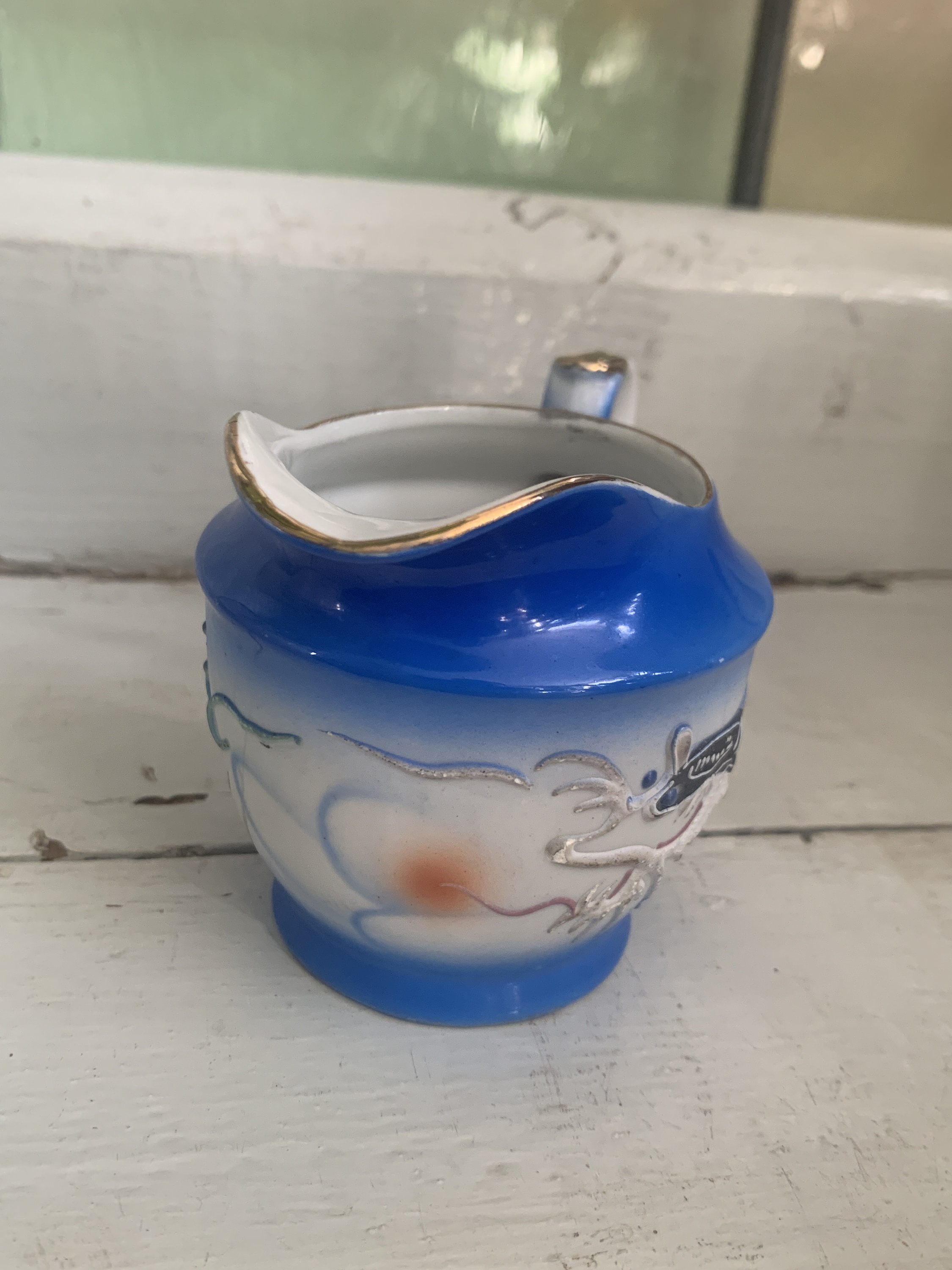Rare Dragon Blue Nippon Japan Creamer Ceramic Antique - Etsy