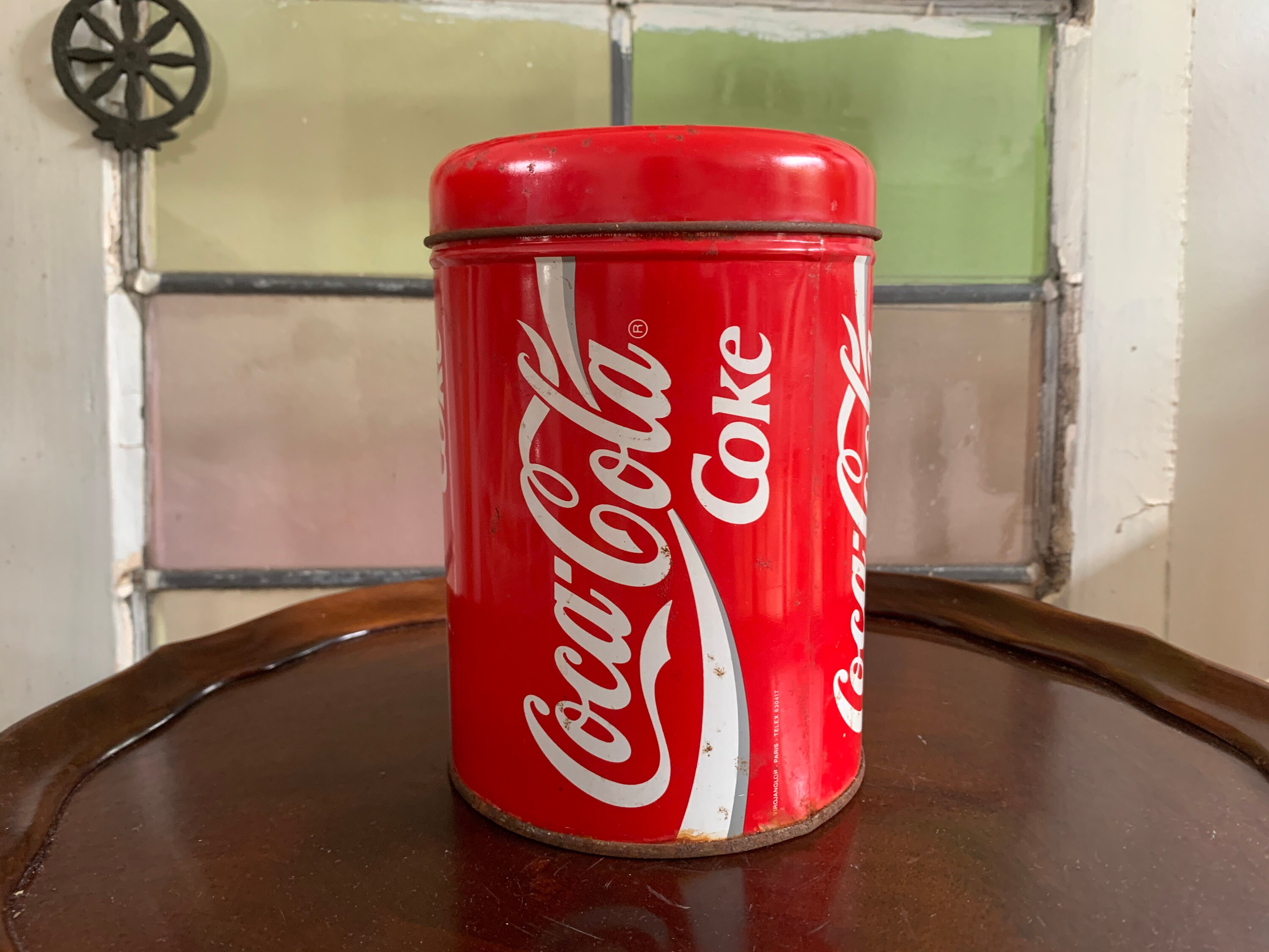 Rare 80s Coca Cola Vintage Tin Box Red White 1989 Retro - Etsy