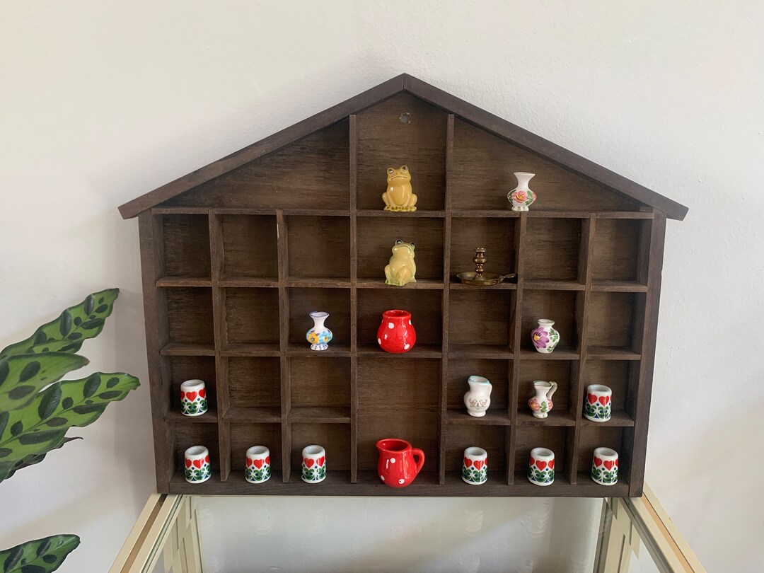 Wooden House Wall Hanging Vintage Large Figure Display No.2 - Etsy