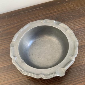 Pewter Ashtray Vintage - Etsy