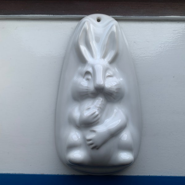 Ceramic Bunny Wall Hanging - Etsy