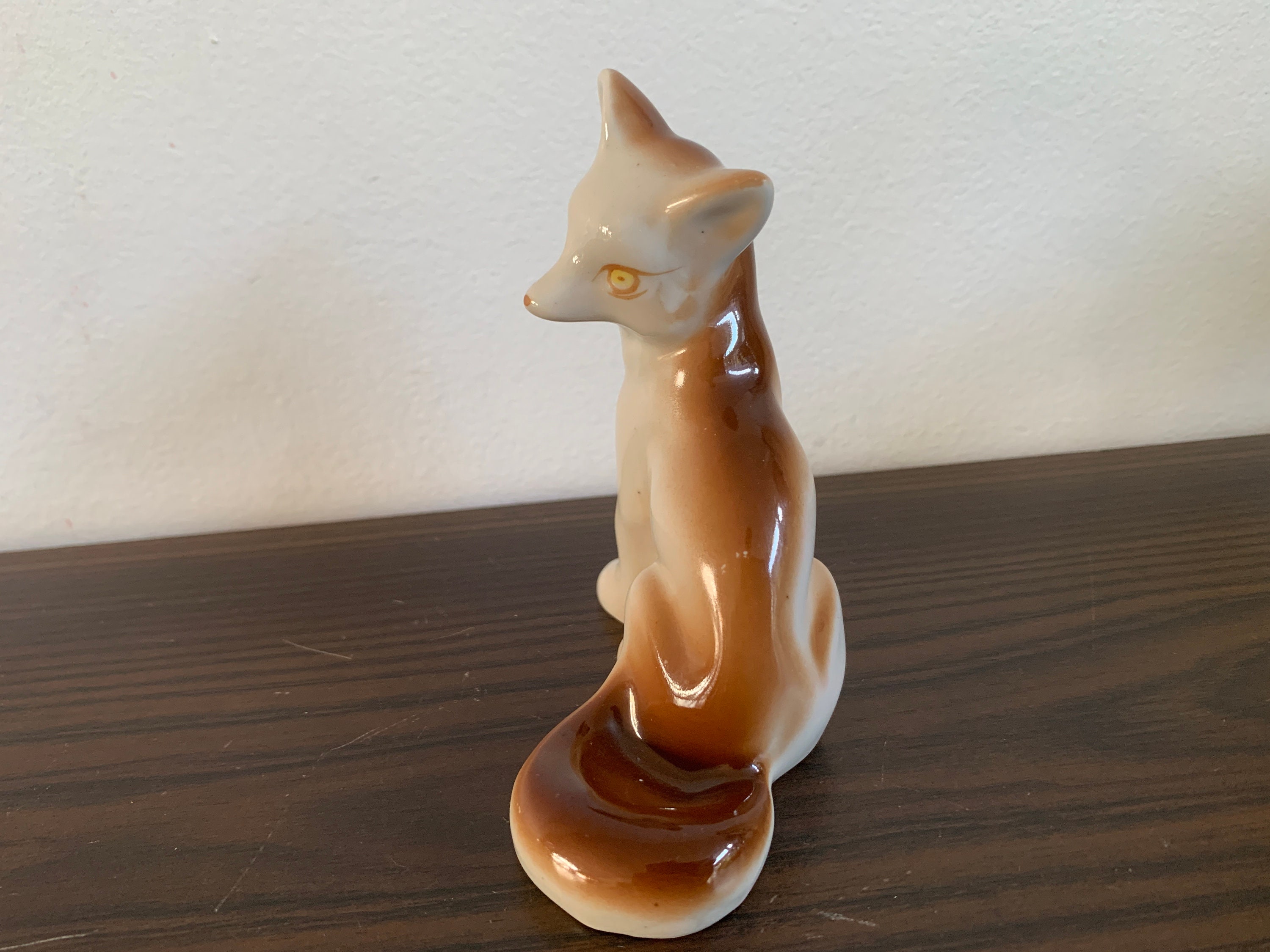 Fox Porcelain Figurine Ceramic Statue Vintage Soviet - Etsy
