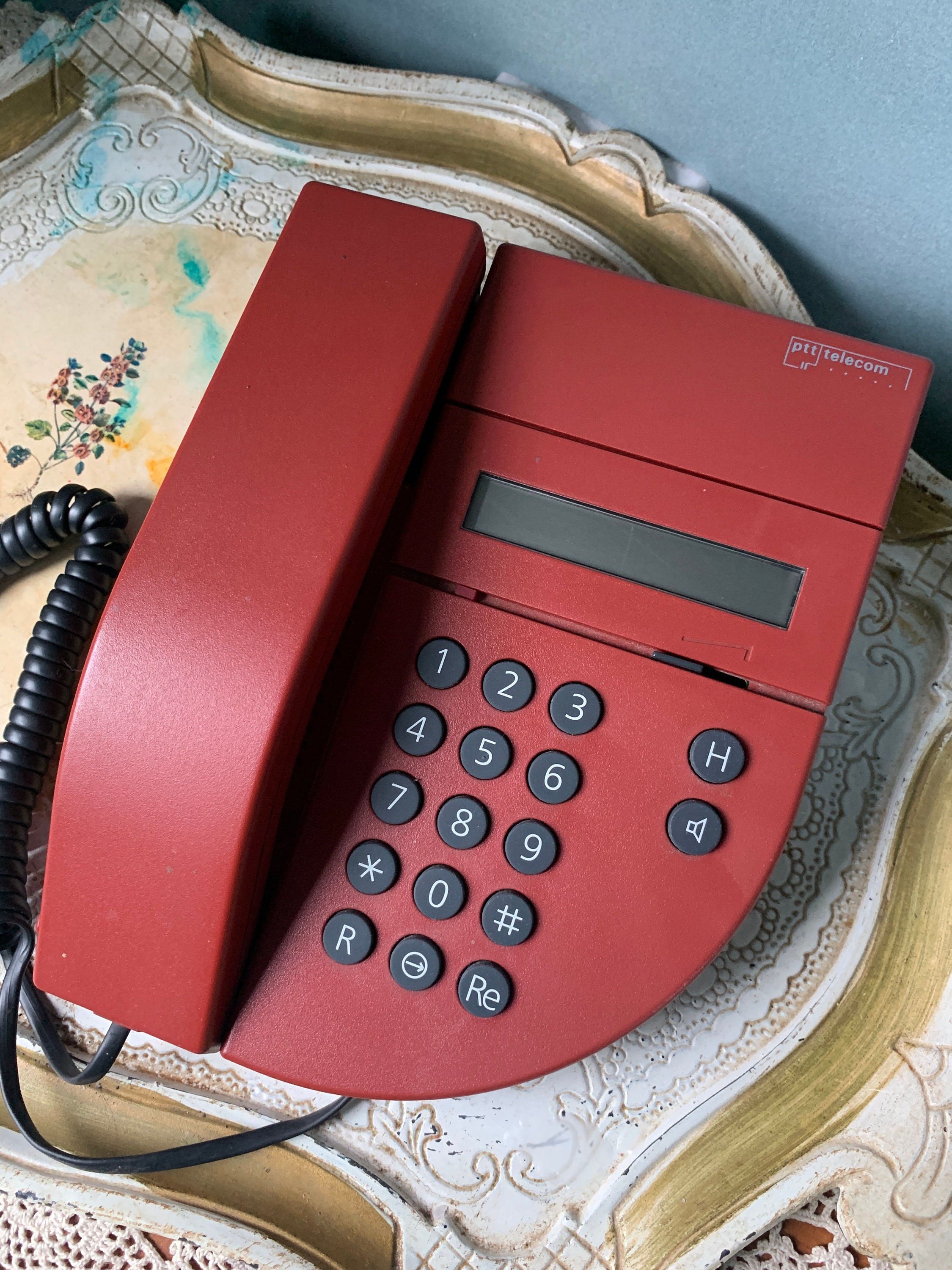 90s Retro Ptt Telecom MONZA Deluxe Interior Decor Wine Red Vintage ...