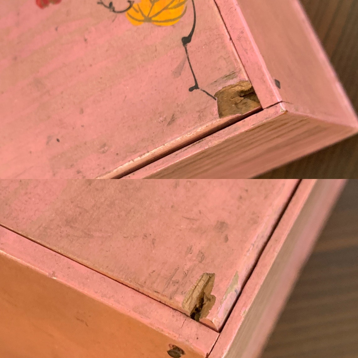 Japanese Small Dressing Table Chest Drawer Wooden Vintage - Etsy