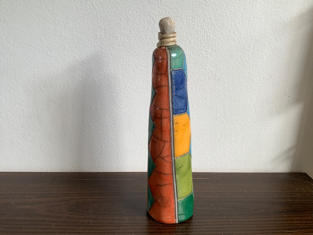 South African Figurine Pottery Art Vintage Handmade Sgraffito - Etsy